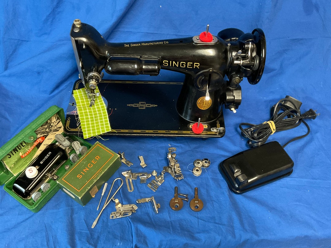 Singer 201 2 Vintage 1950 Sewing Machine Accessories Etsy