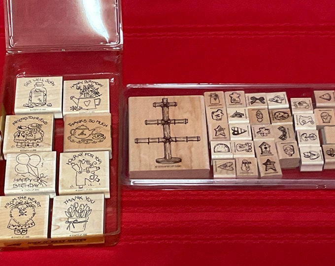 Stampin up Stamps Sets, Tree Sampler 28 Pcs, Nice & Easy Notes, 1996 - Etsy