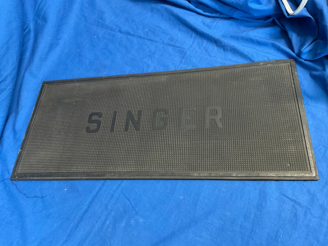 Singer Vintage Rubber Sewing Machine Mat, 20” X 8 1/2”, - Etsy
