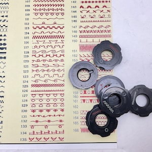 Vintage Elna Double Decorative Stitching Cams # 101 - 135 - Etsy