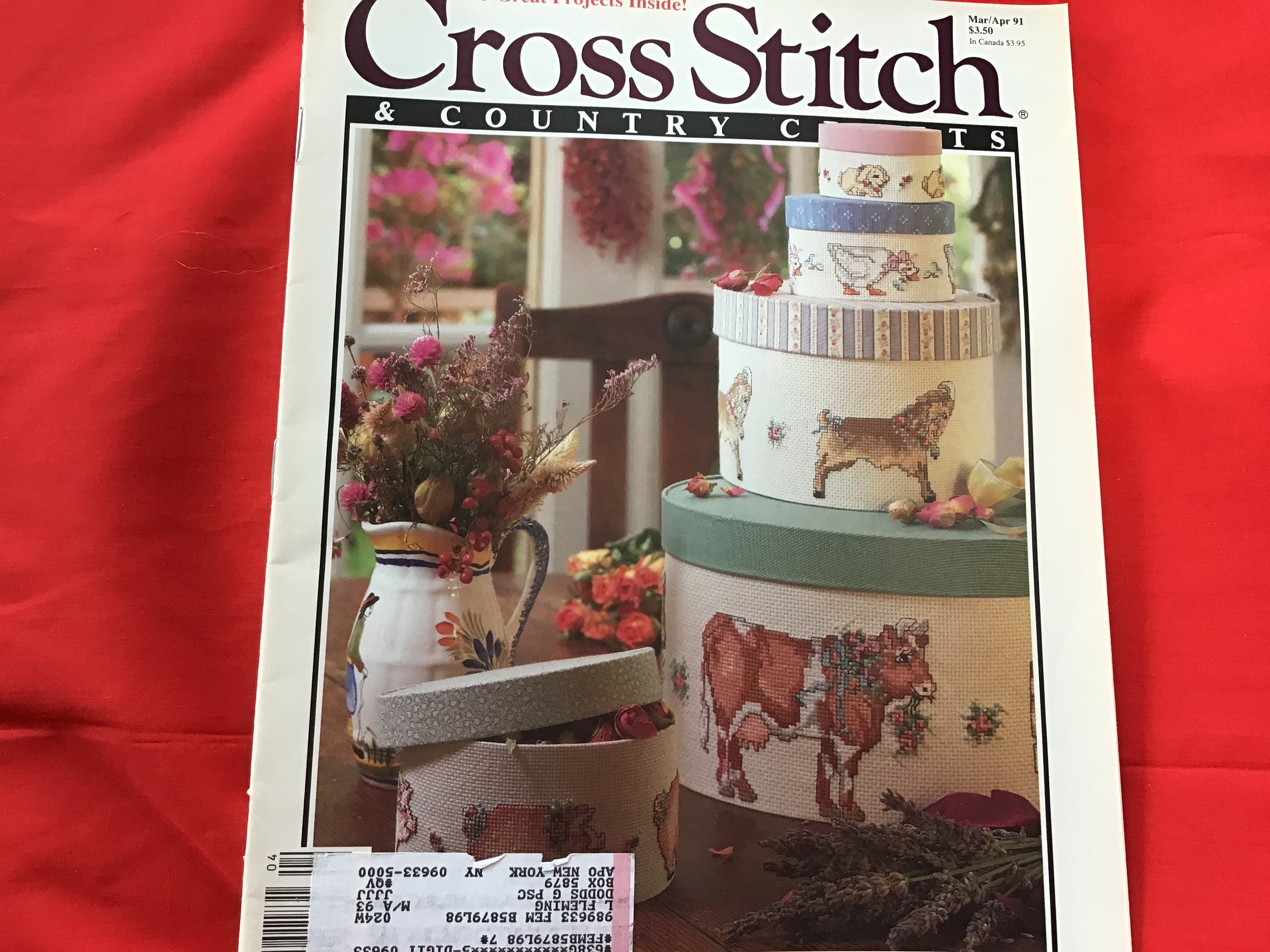 Cross Stitch and Country Craft Magazine 1991 | Etsy