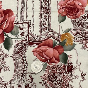 Alexander Henry Collection, 1994 Pink Roses Print, 1 Yard 20, D4 - Etsy