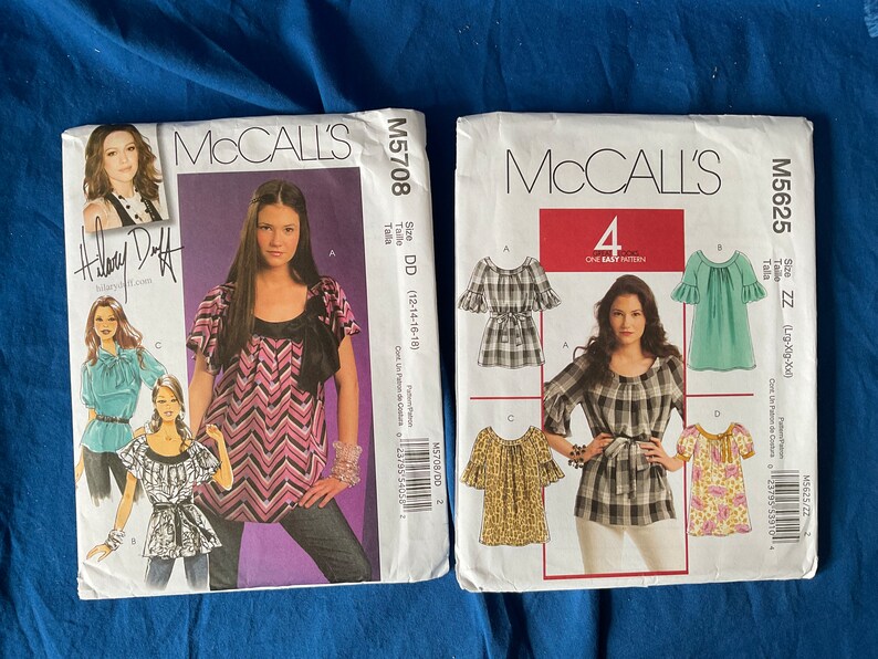 Mccalls Sewing Patterns, Tunic Tops, Sleeveless, Bat Wing, Sizes Xs ...