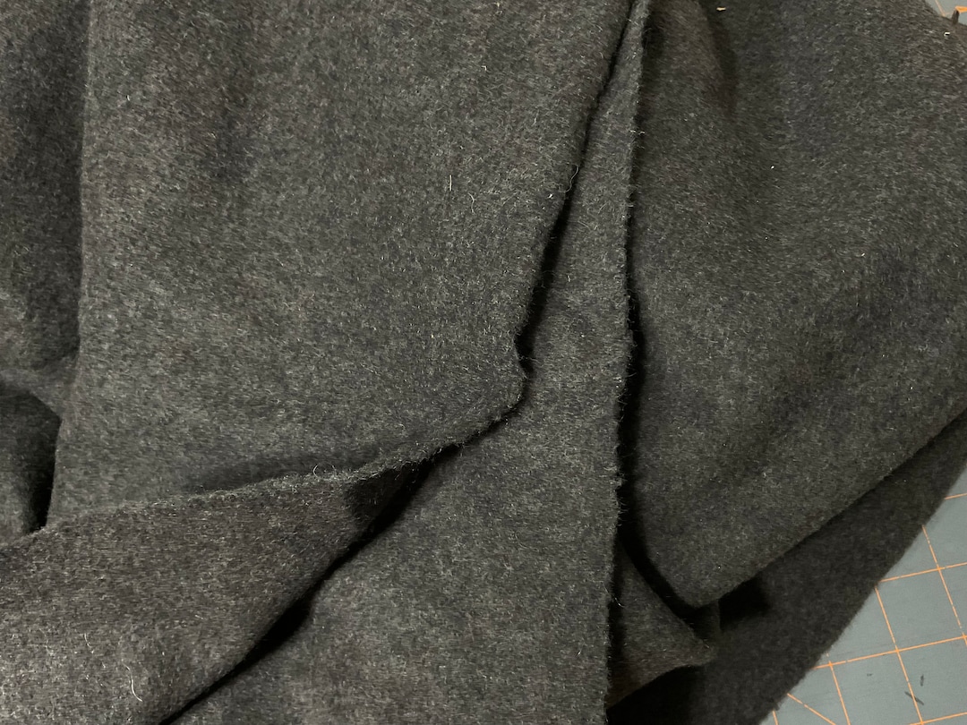 Dark Grey Wool Coat Fabric, 105” X 55” Wide, D1 - Etsy