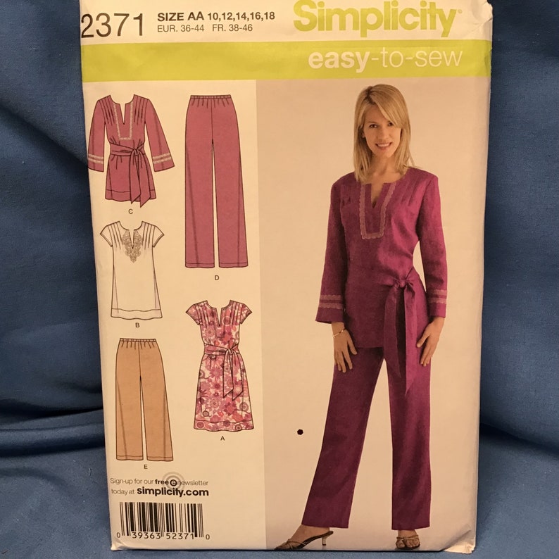 Simplicity Easy to Sew Sewing Patterns 2766 2371 1592 - Etsy