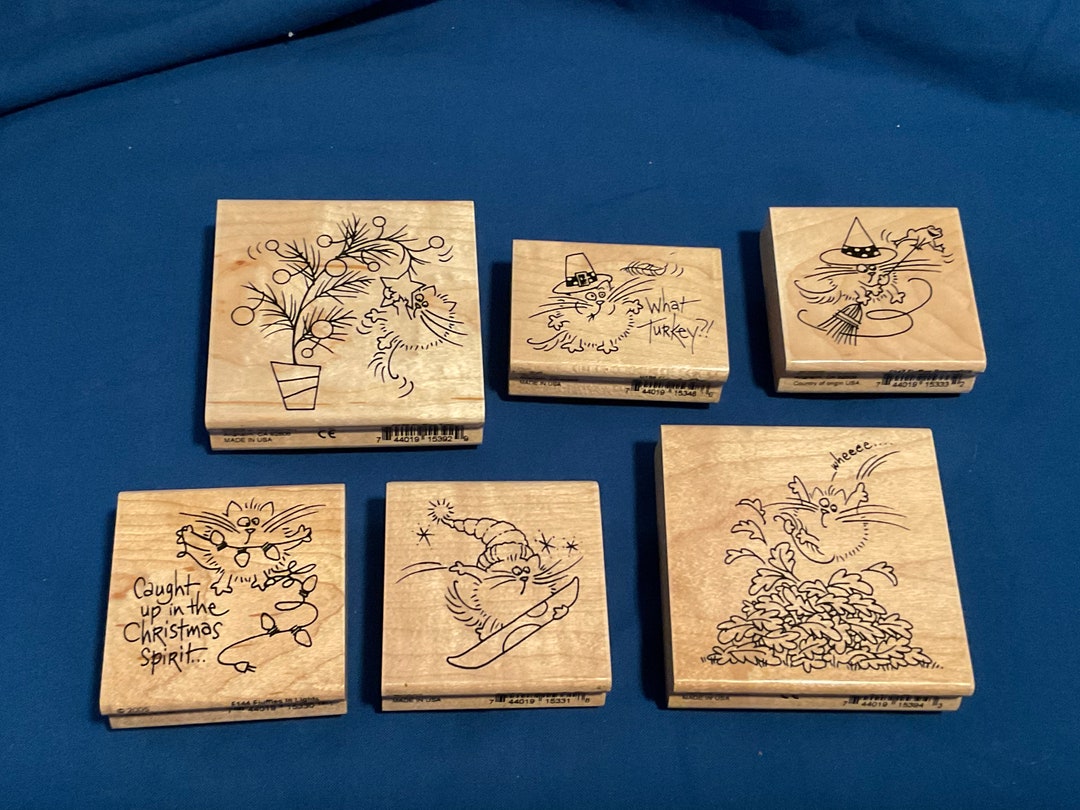 Stampendous Fluffles the Cat Wood/rubber Stamps, 2005 - 2006, Holidays ...
