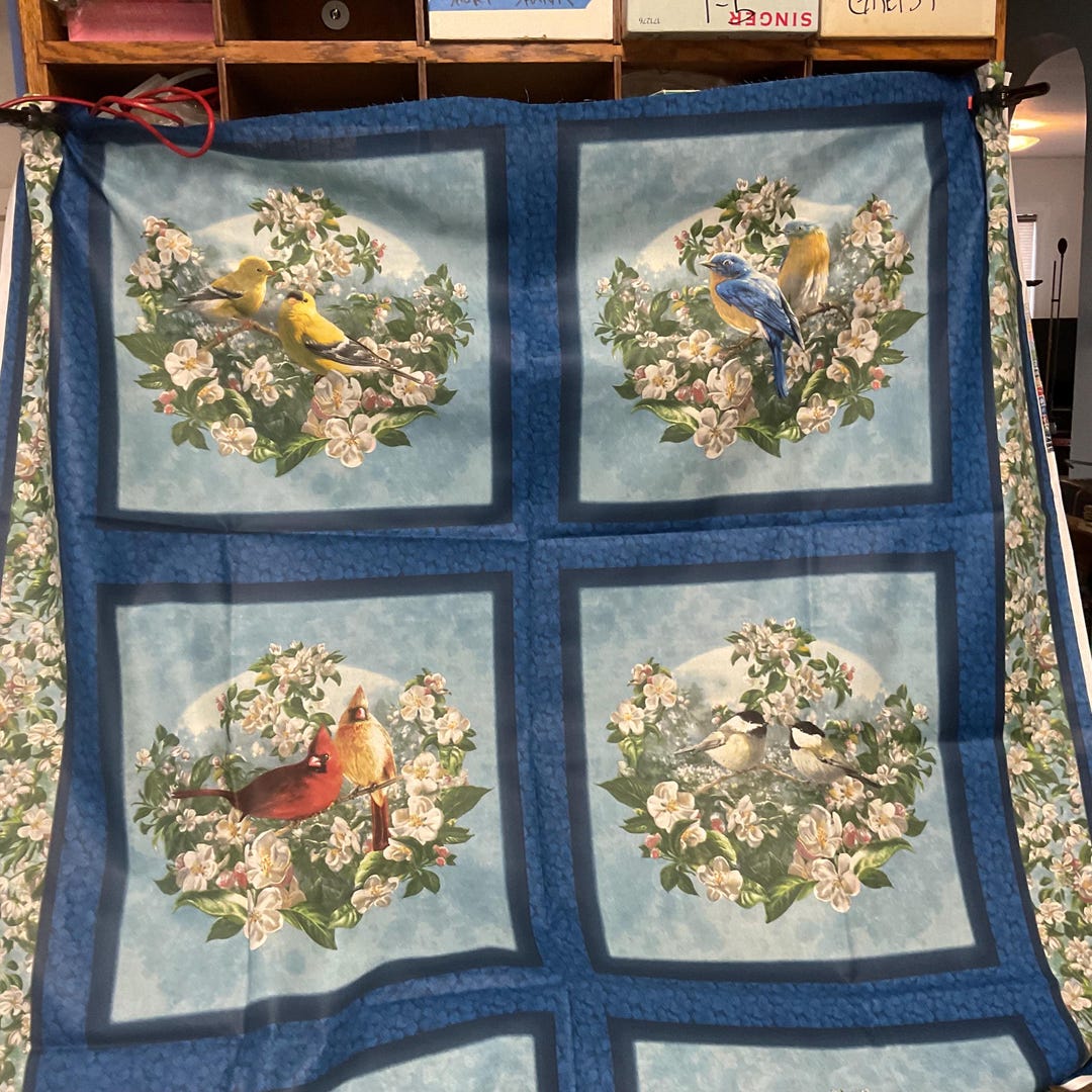 Hautman MHS Licensing VIP Cranston Song Birds Pillow Block Panel, 1 ...