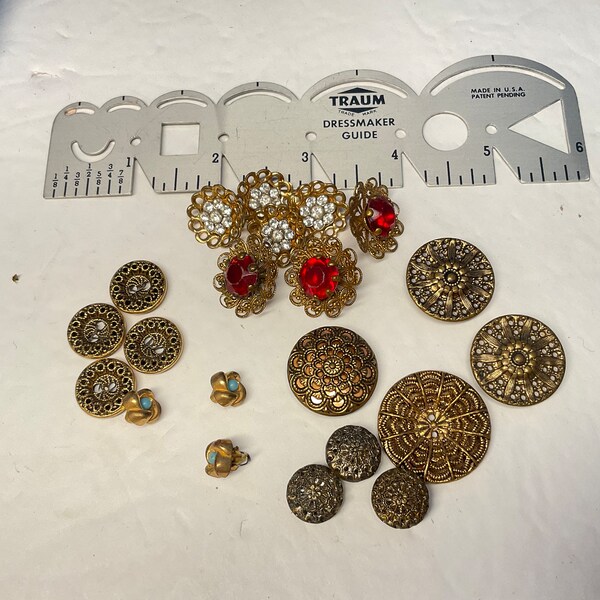 Metal Mirror Buttons - Etsy