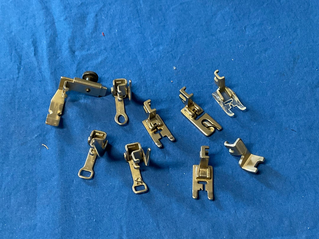 Elna Supermatic Sewing Machine Presser Feet, Hemming, Embroidery ...