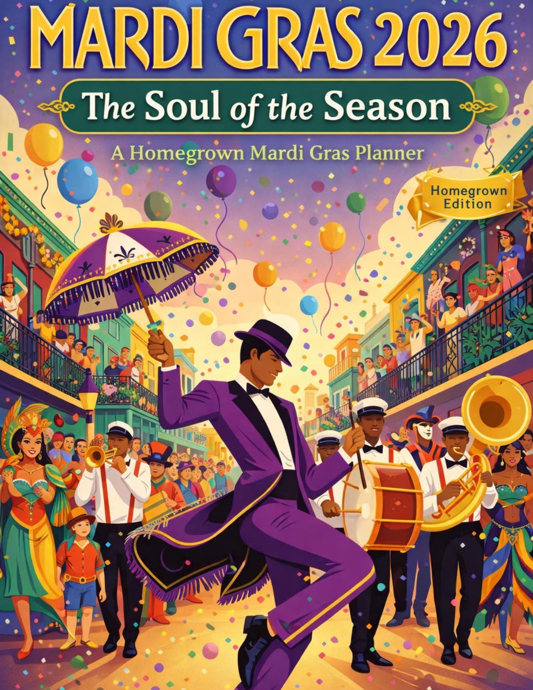 Mardi Gras 2026 Planner & Calendar - Etsy