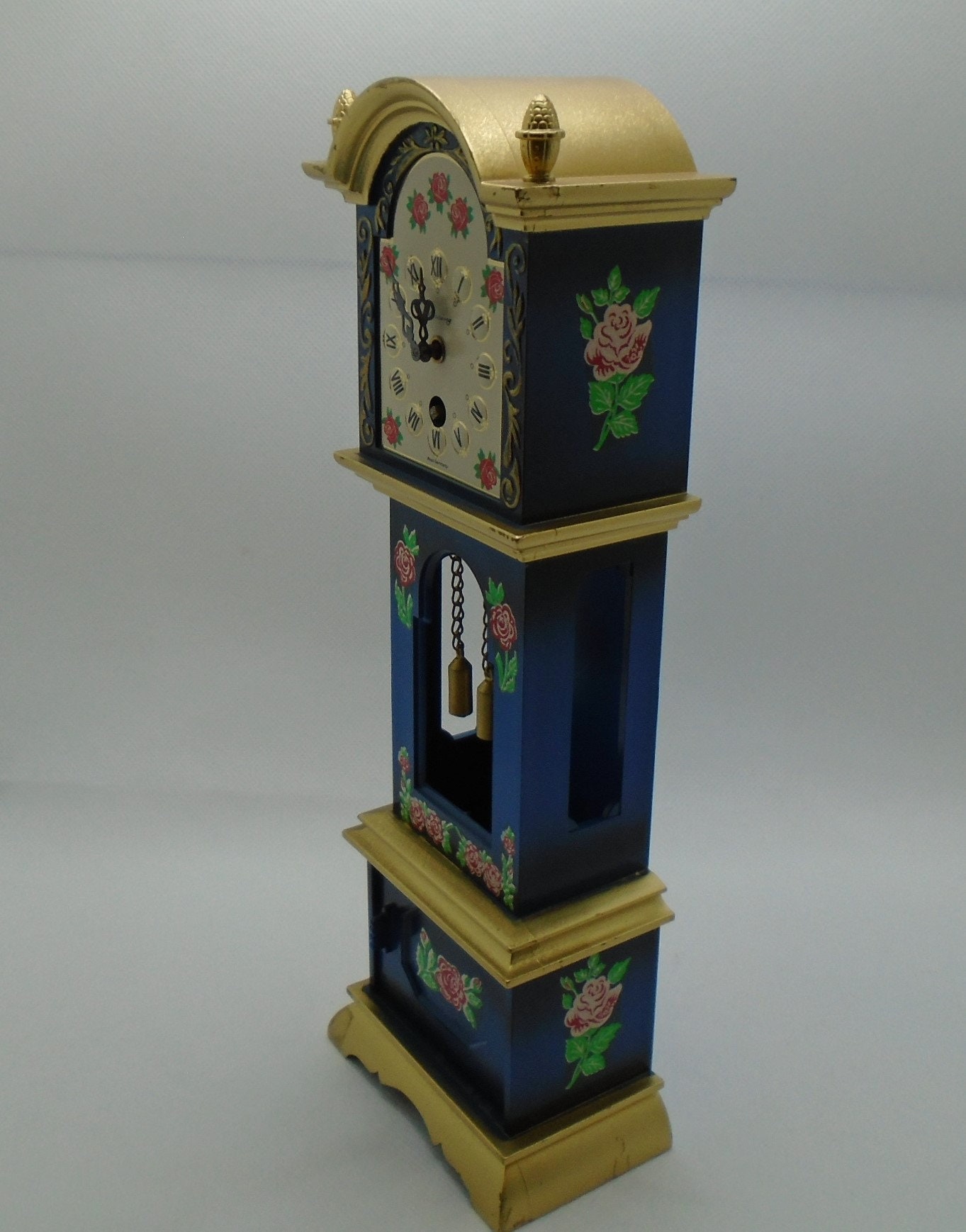 Vintage Miniature Grandfather Clock West Germany - Etsy
