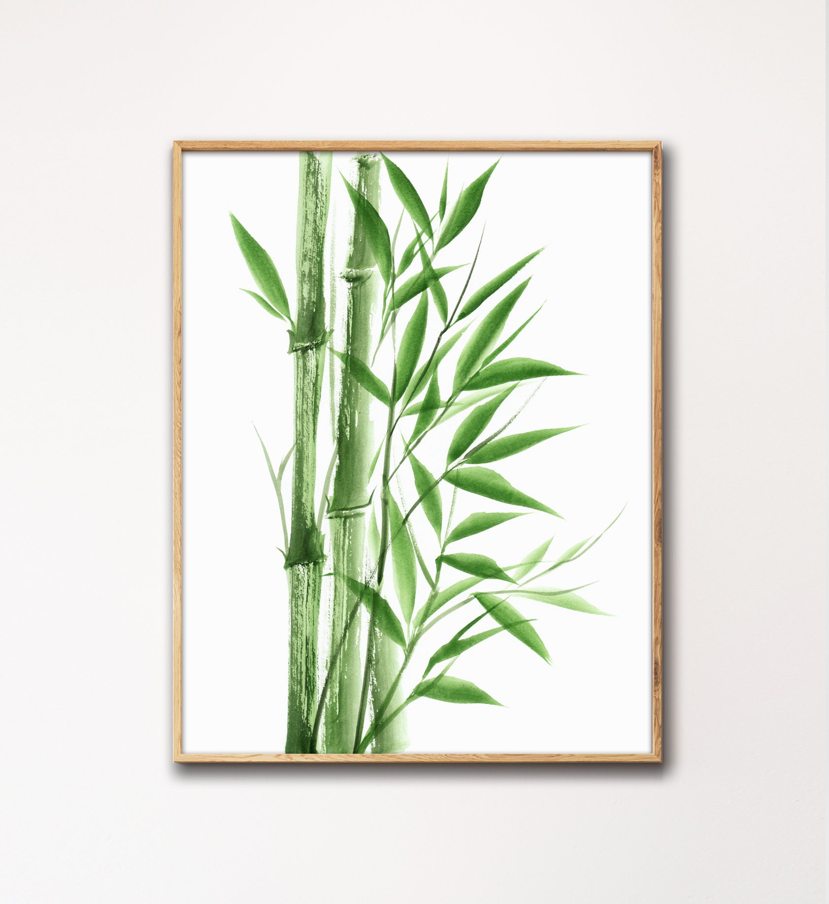 Bamboo Painting Bamboo Wall Art Bamboo Print Bamboo Wall - Etsy