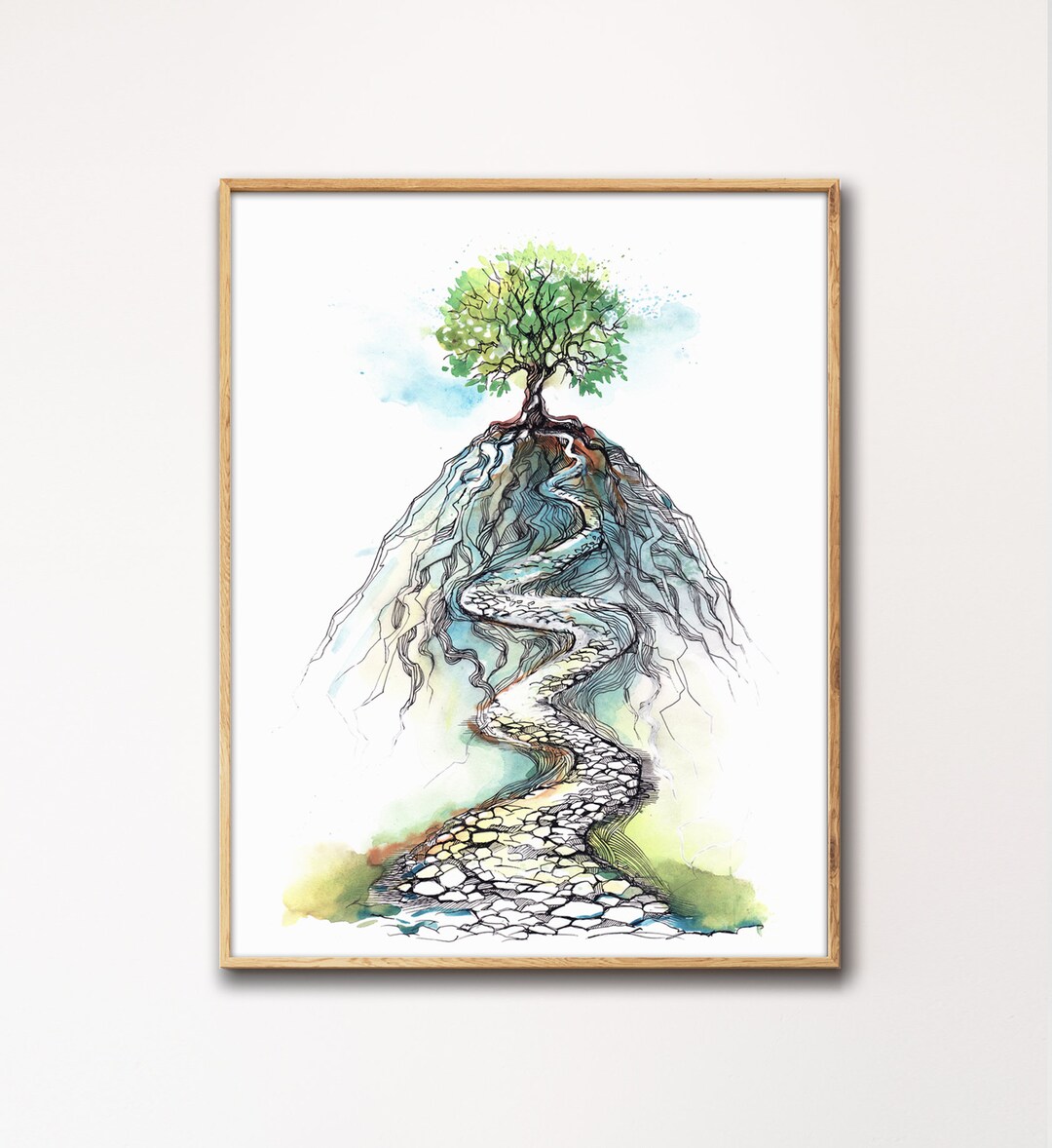 Tree Wall Art, Tree Print, Tree Ascension Art, Inspirational Wall Art ...