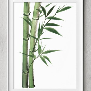 Bamboo Art Print Set of 2, Zen Decor, Zen Wall Art, Botanical Print ...