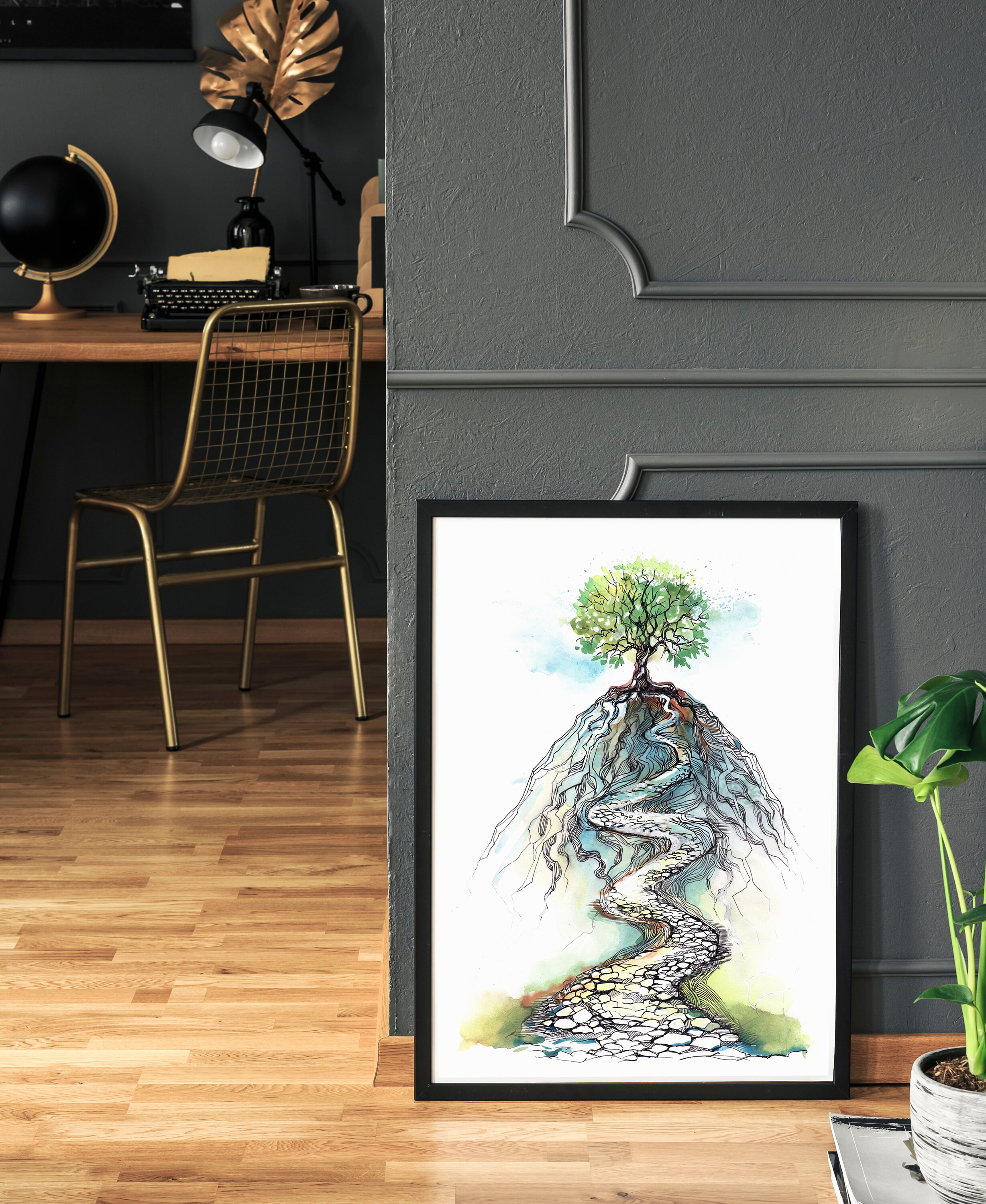 Tree Wall Art Tree Print Tree Ascension Art Inspirational | Etsy