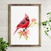 Watercolor Birds Flowers Print Set of 2 Bird Painting Wall - Etsy