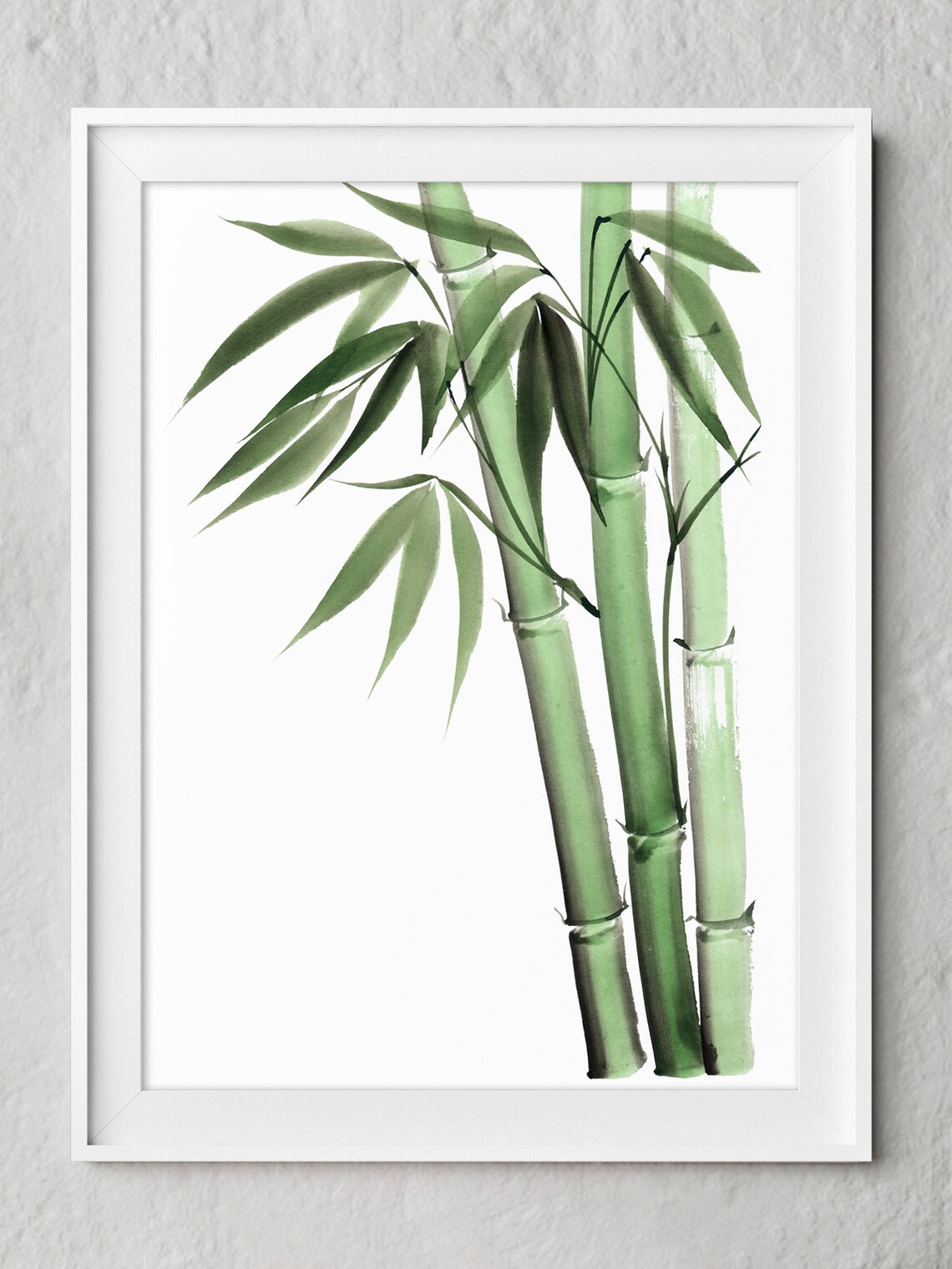 Bamboo Art Print Set of 2 Zen Decor Zen Wall Art Botanical | Etsy