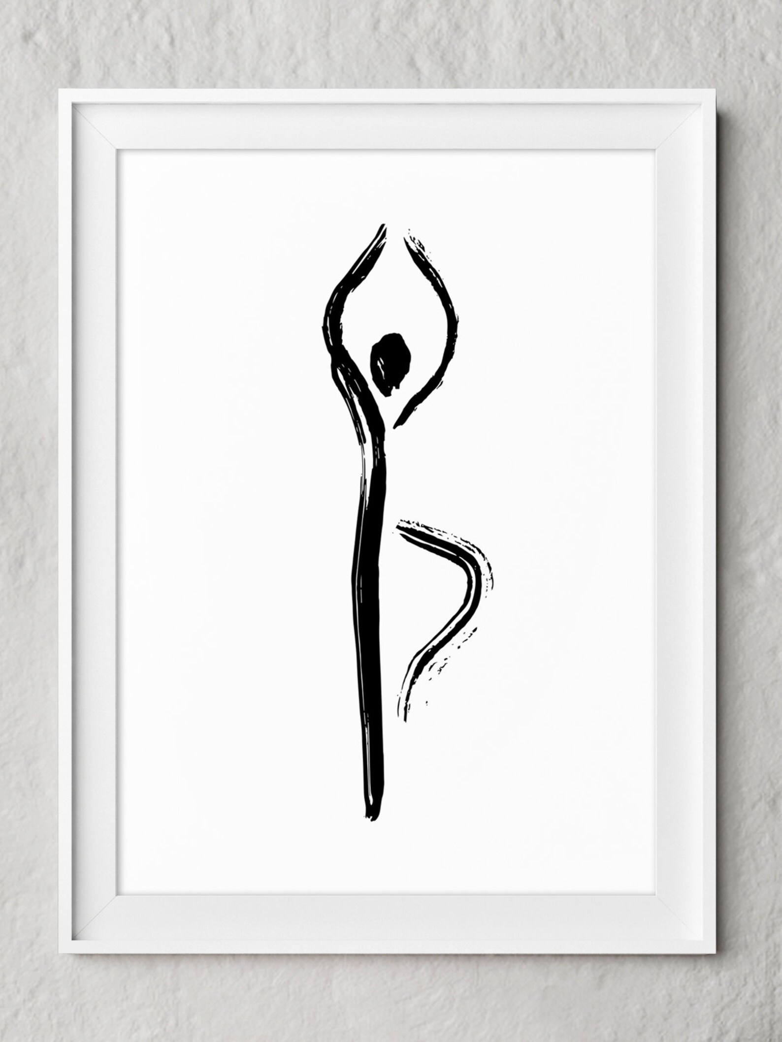 Yoga Poses Art Set Yoga Studio Decor Yoga Art Print Set of | Etsy
