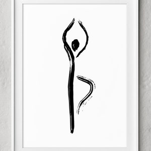 Yoga Poses Art Set Yoga Studio Decor Yoga Art Print Set of - Etsy