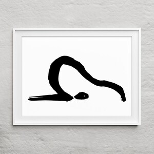 Yoga Poses Art Set Yoga Studio Decor Yoga Art Print Set of | Etsy