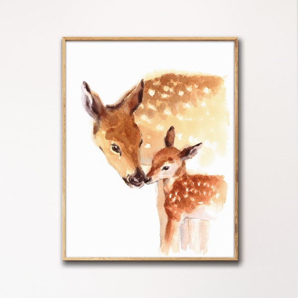 Fawn Nursery Print - Etsy