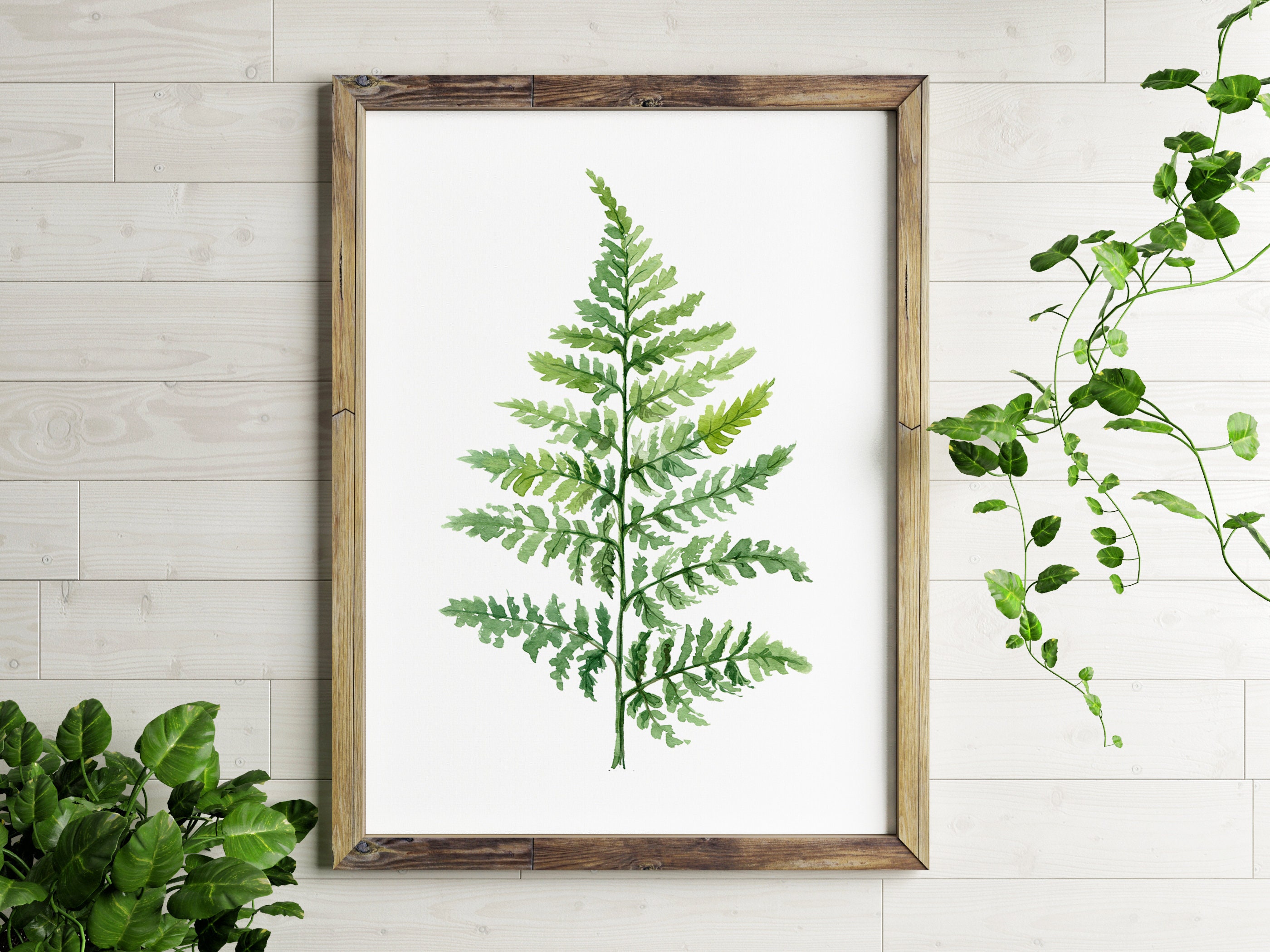 Watercolor Fern Print Set Botanical Print Set of 2 Leaf - Etsy UK