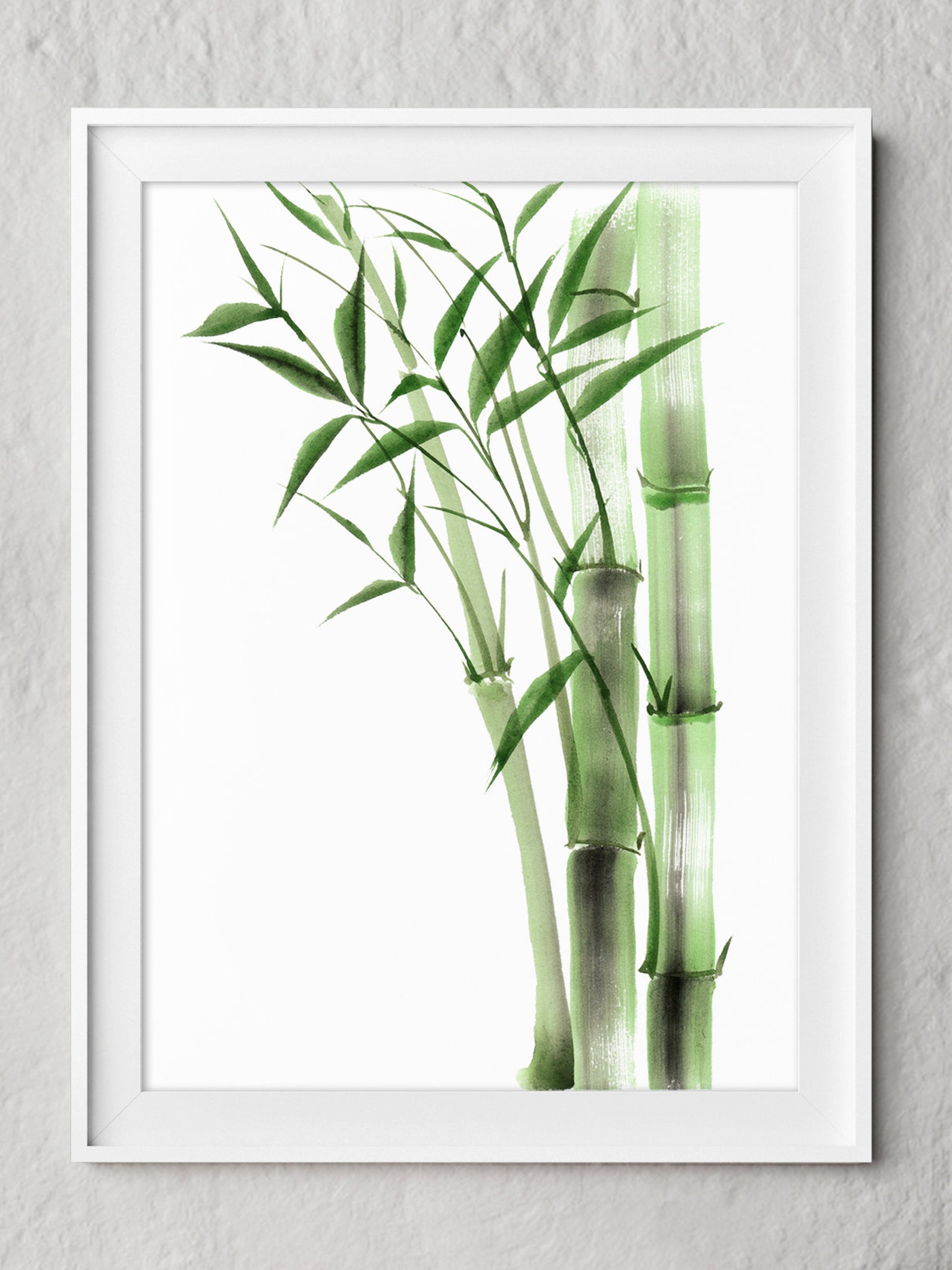 Bamboo Wall Art Print Set of 2 Zen Decor Zen Wall Art | Etsy
