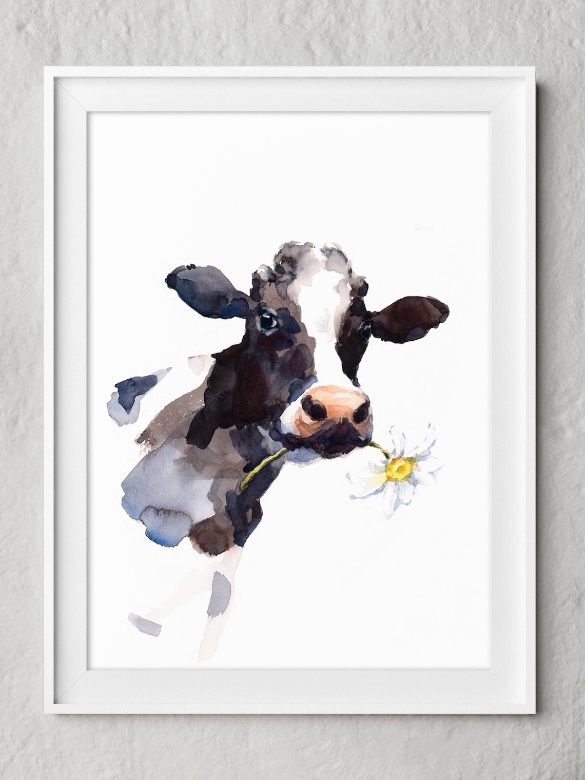 Watercolor Cow Farm Animals Nursery Wall Art Cow Print - Etsy