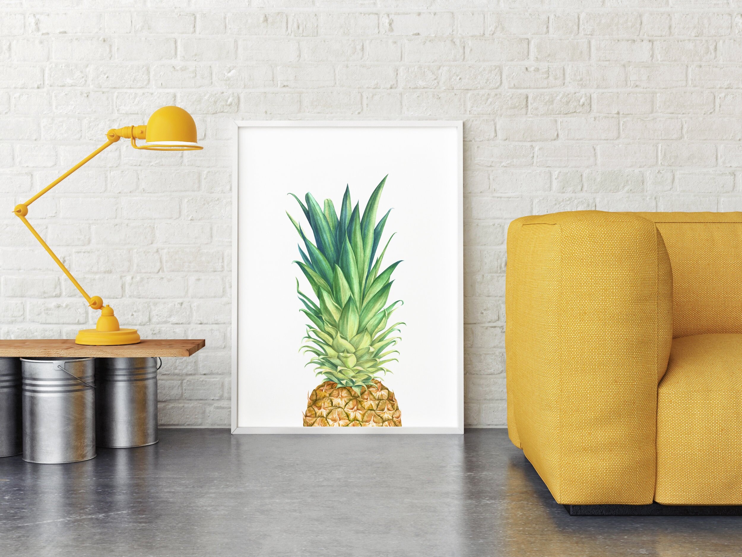 Pineapple Decor Fruit Wall Art Pineapple Decor for Home | Etsy