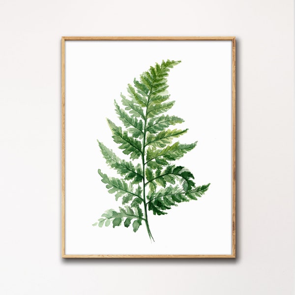 Watercolor Fern - Etsy