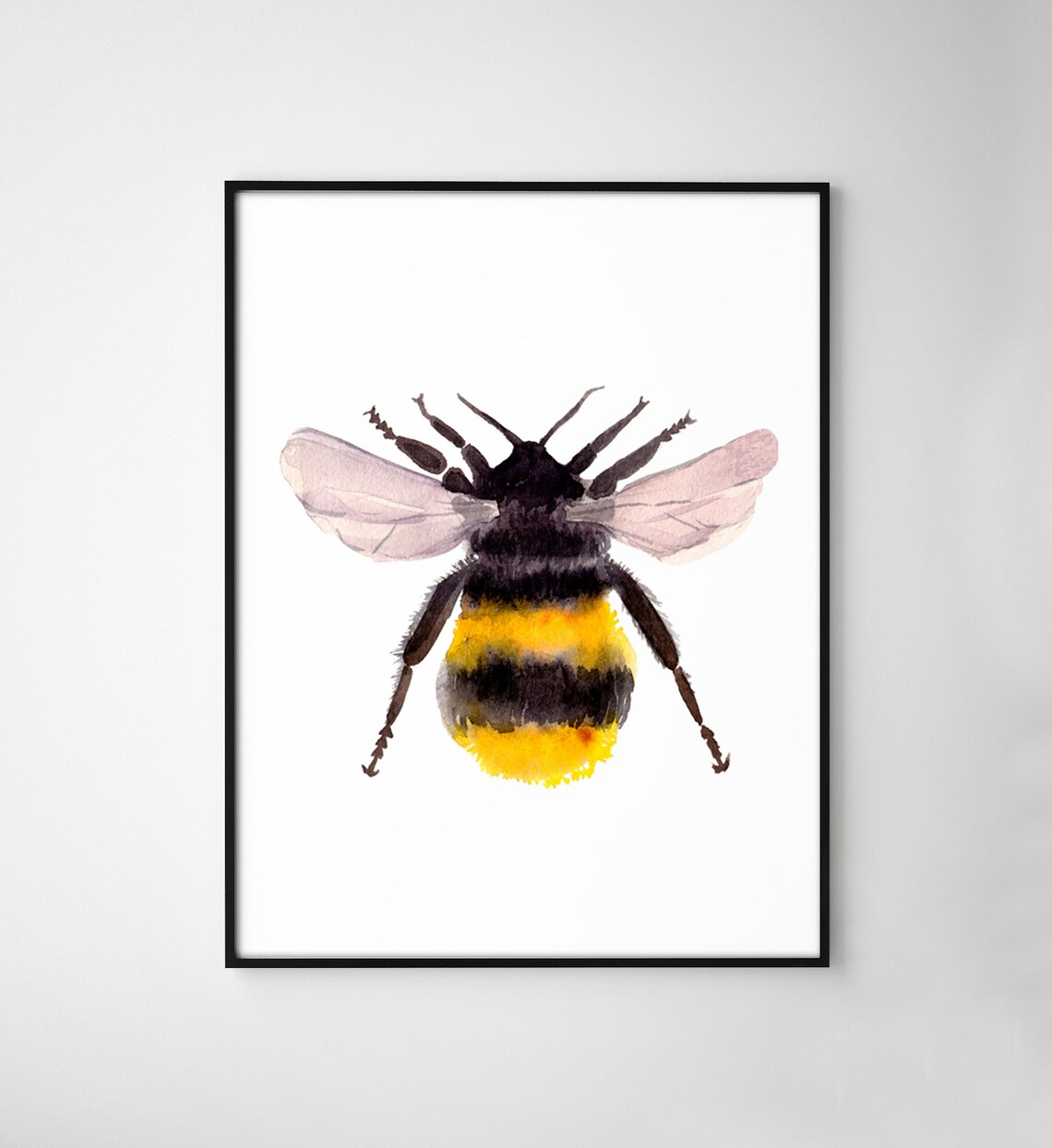 Bumble Bee Print Insect Art Bee Decor Bumble Bee Wall Art | Etsy