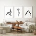 Yoga Poses Art Set Yoga Studio Decor Yoga Art Print Set of - Etsy