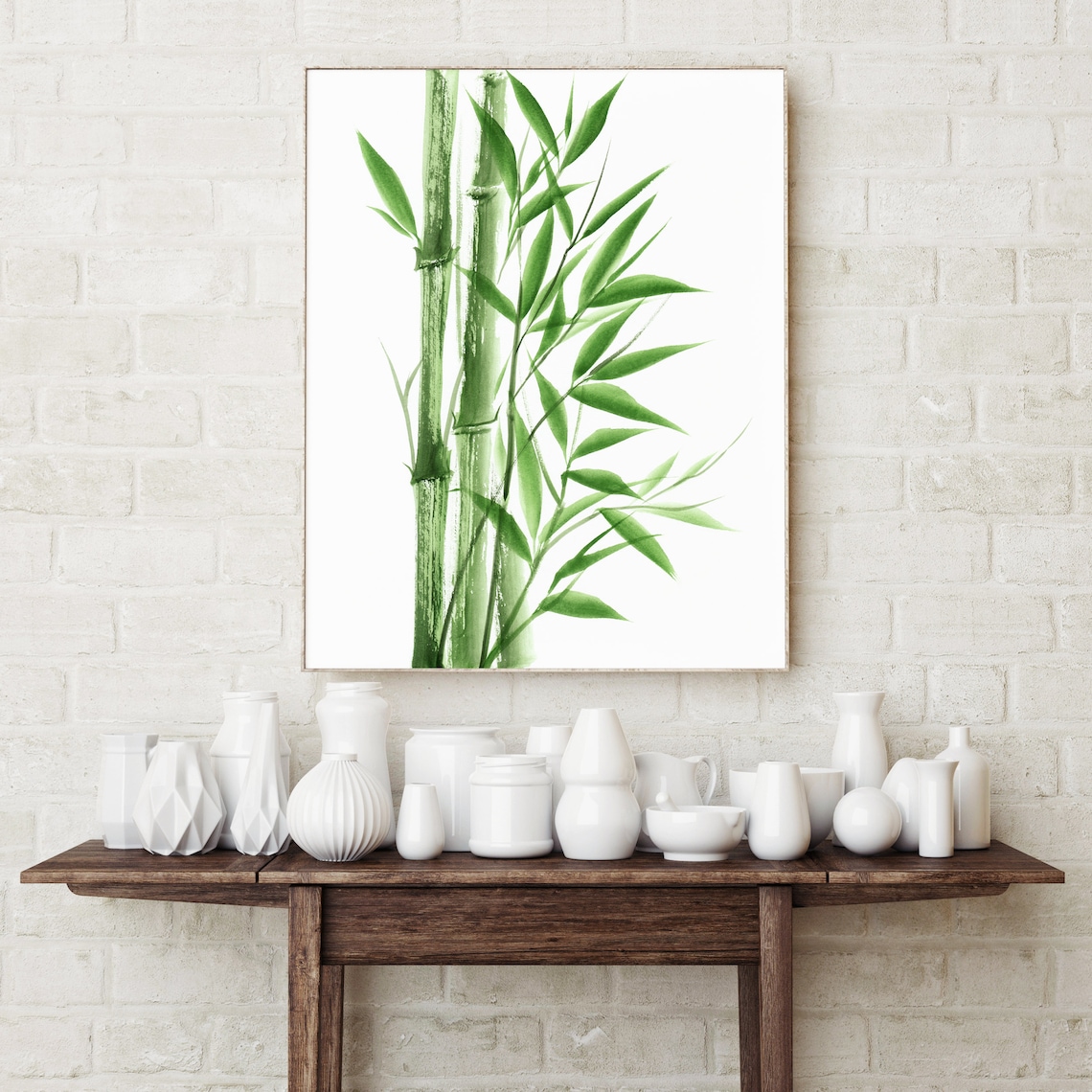 Bamboo Painting Bamboo Wall Art Bamboo Print Bamboo Wall - Etsy