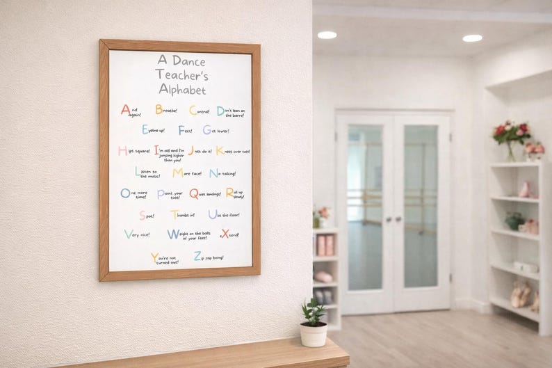 Editable Dance Teacher Quotes Alphabet Poster Printable, A–Z Wall Art ...