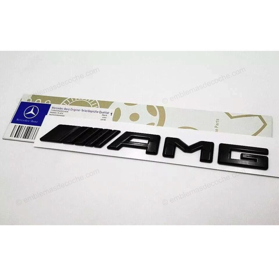 AMG Logo Emblem for Mercedes Benz Tailgate Black Sticker. - Etsy