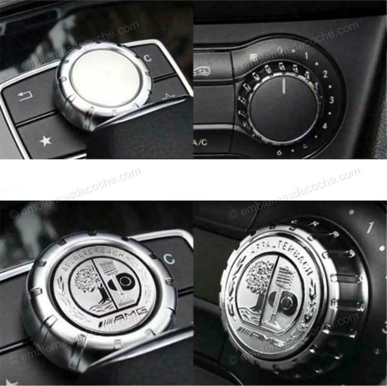 AMG Affalterbach 3D Logo Emblem for Multimedia Button 29mm Mercedes ...