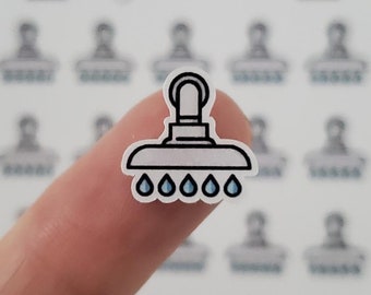 M006 SHOWER Stickers / Shower Head Stickers / Daily Life - Etsy