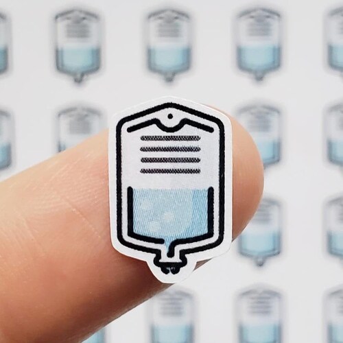 Planner Sticker Transfusion IV Bag Chemo Treament IV - Etsy