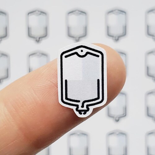 Planner Sticker Transfusion IV Bag Chemo Treament IV - Etsy
