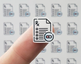 Planner Sticker Prescription Orange - Etsy