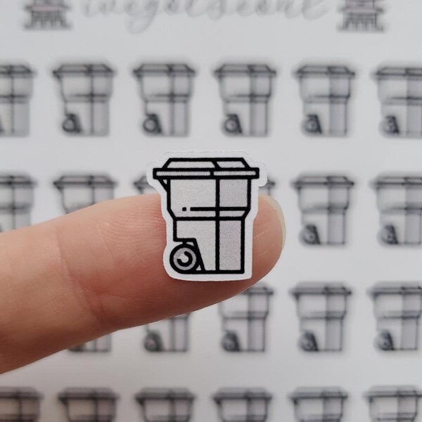 Trash Can Sticker - Etsy