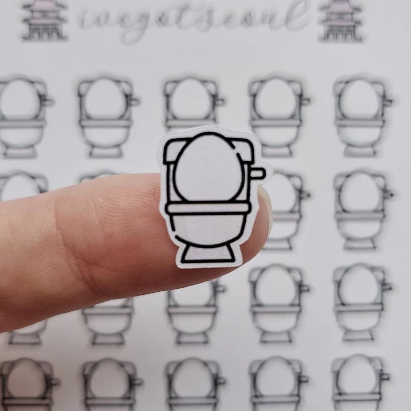 Toilet Sticker - Etsy