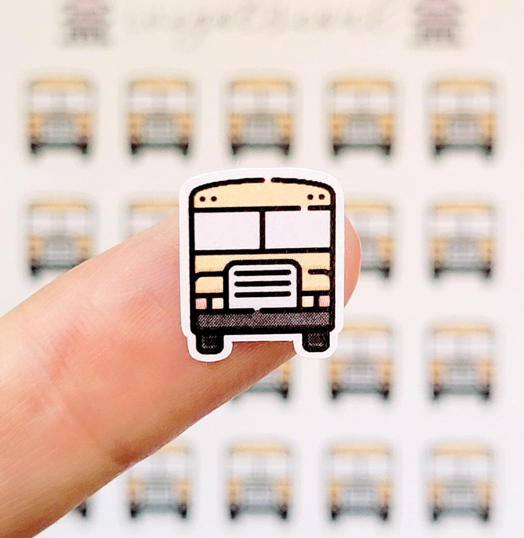 Planner Sticker | School Bus - Etsy