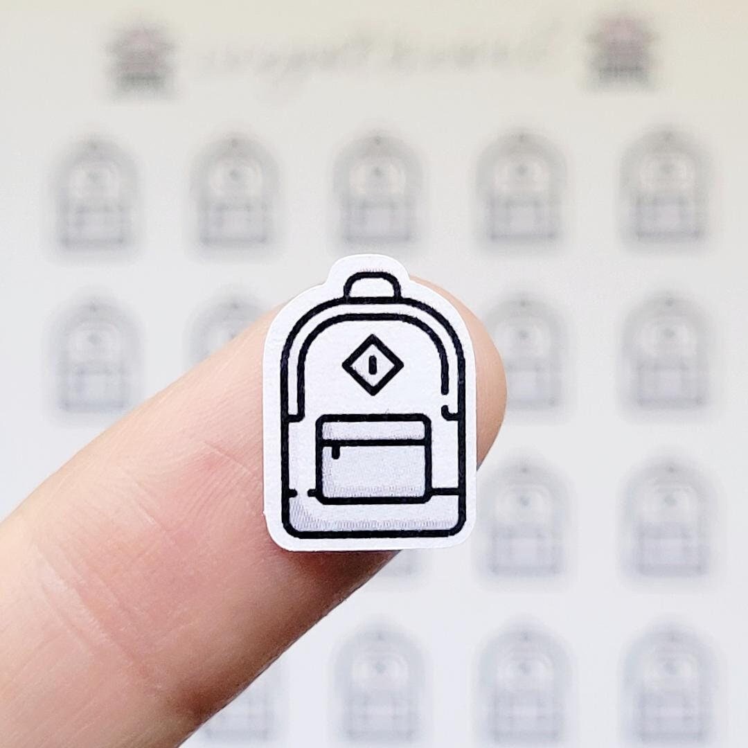 Planner Sticker | Backpack - Etsy
