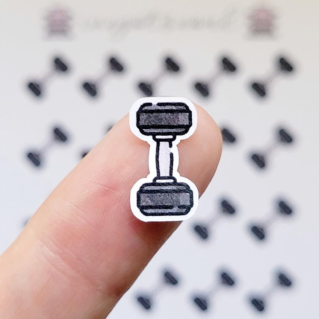 Planner Sticker | Dumbbell - Etsy