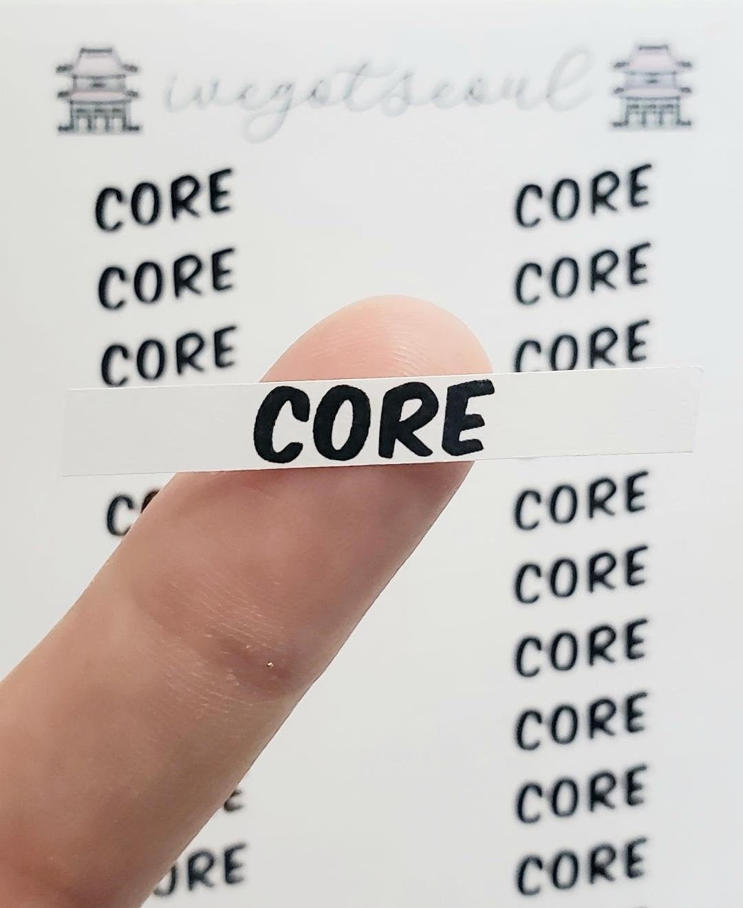 Planner Sticker | Core - Etsy