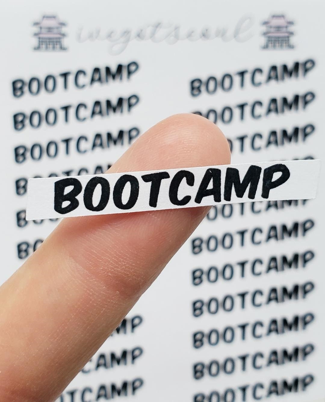 Planner Sticker | Bootcamp - Etsy