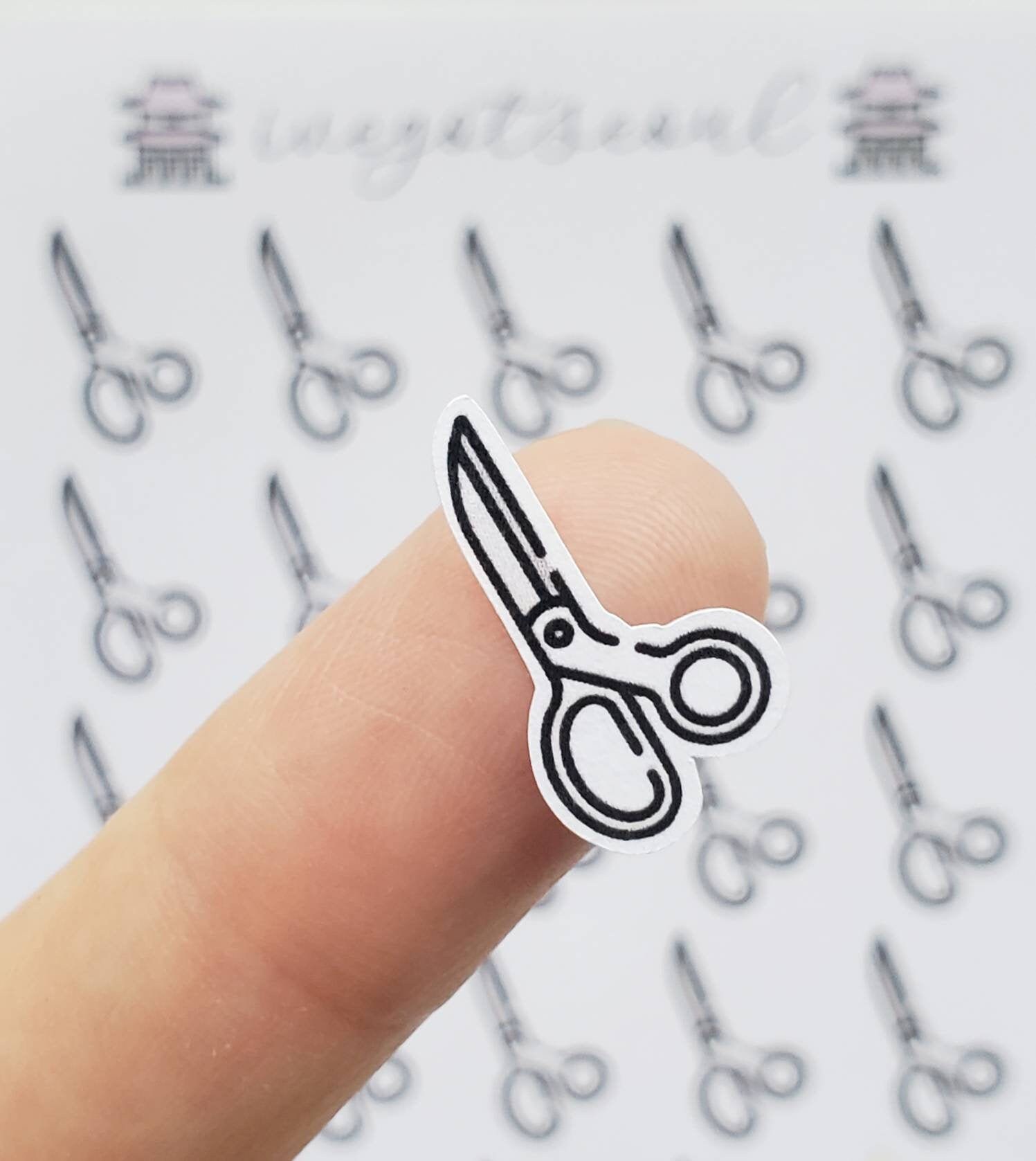 Planner Sticker | Scissors - Etsy