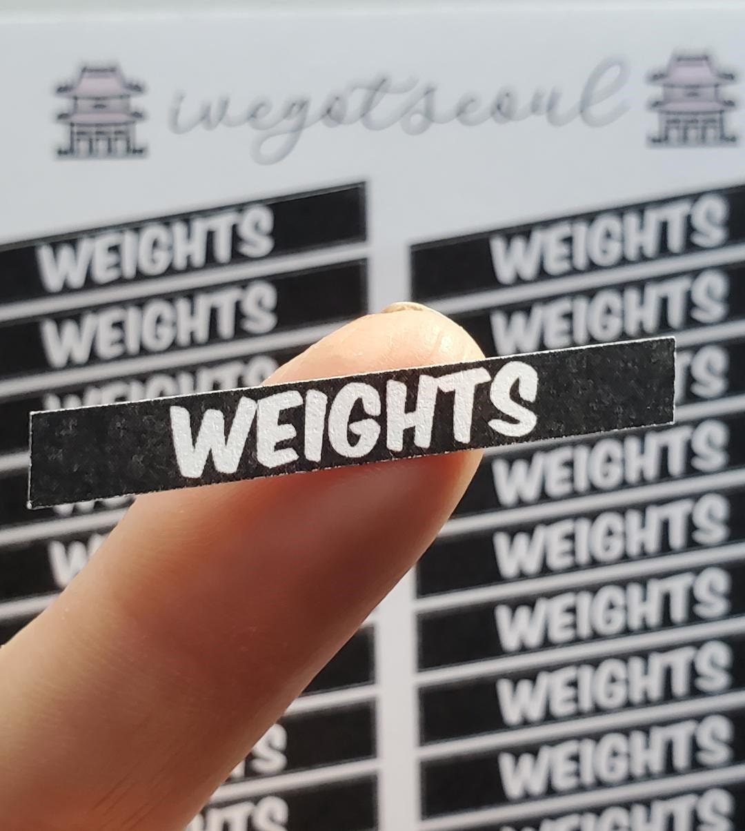 Planner Sticker | Weights - Etsy