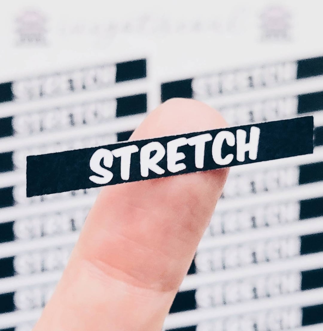 Planner Sticker | Stretch - Etsy